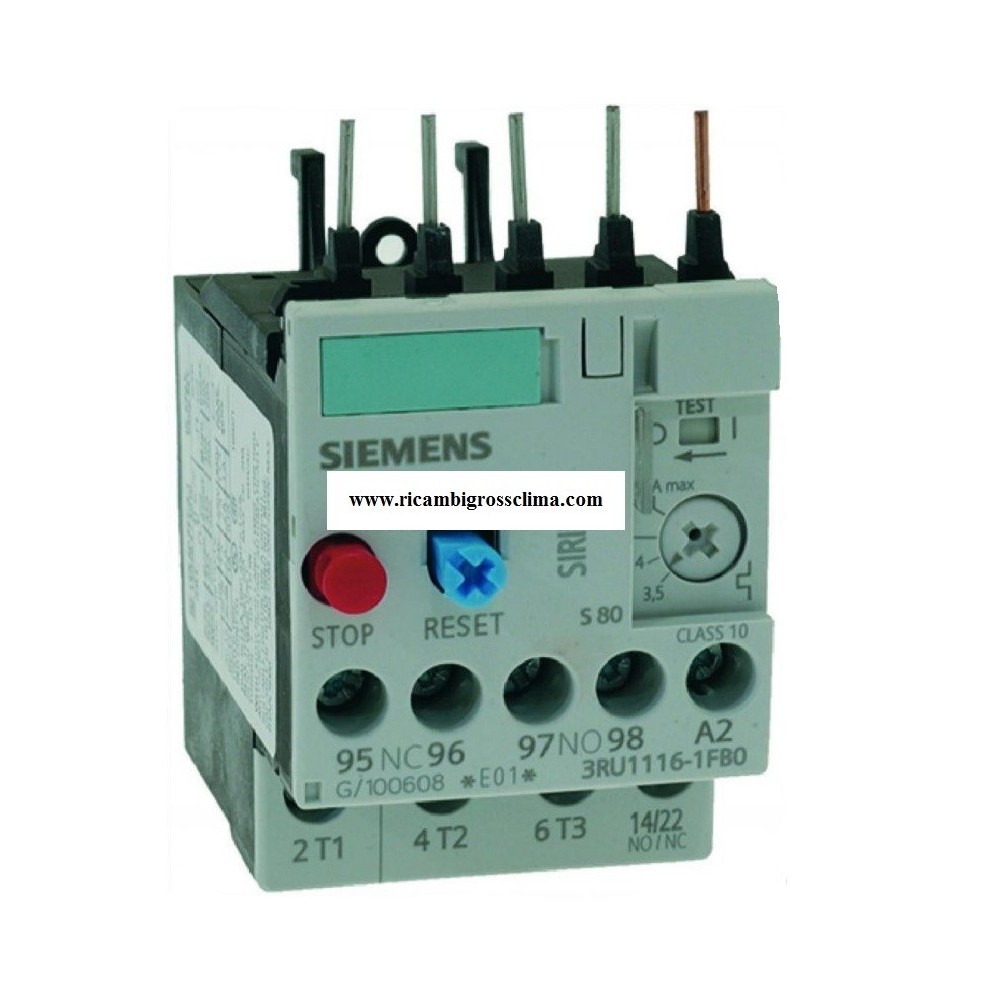 Thermal relay SIEMENS 4,5-6,3 A - 9A 400V 4Kw